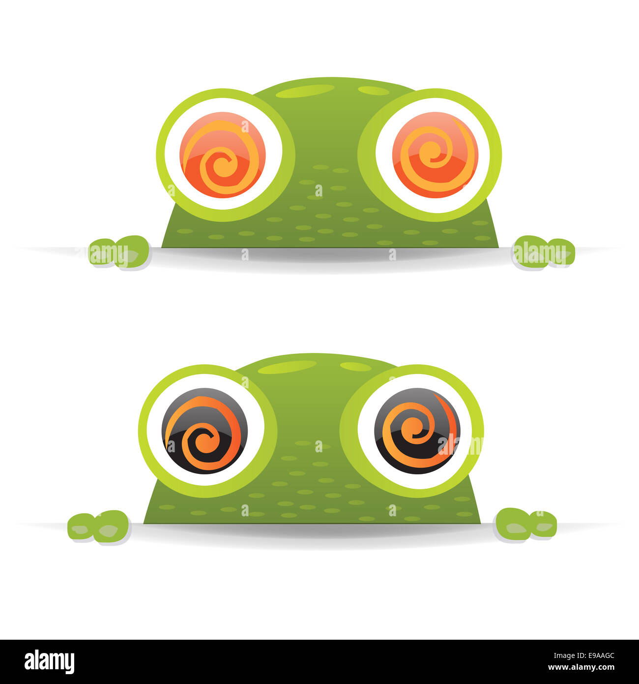 Hypno Frog Set Stock Photo - Alamy