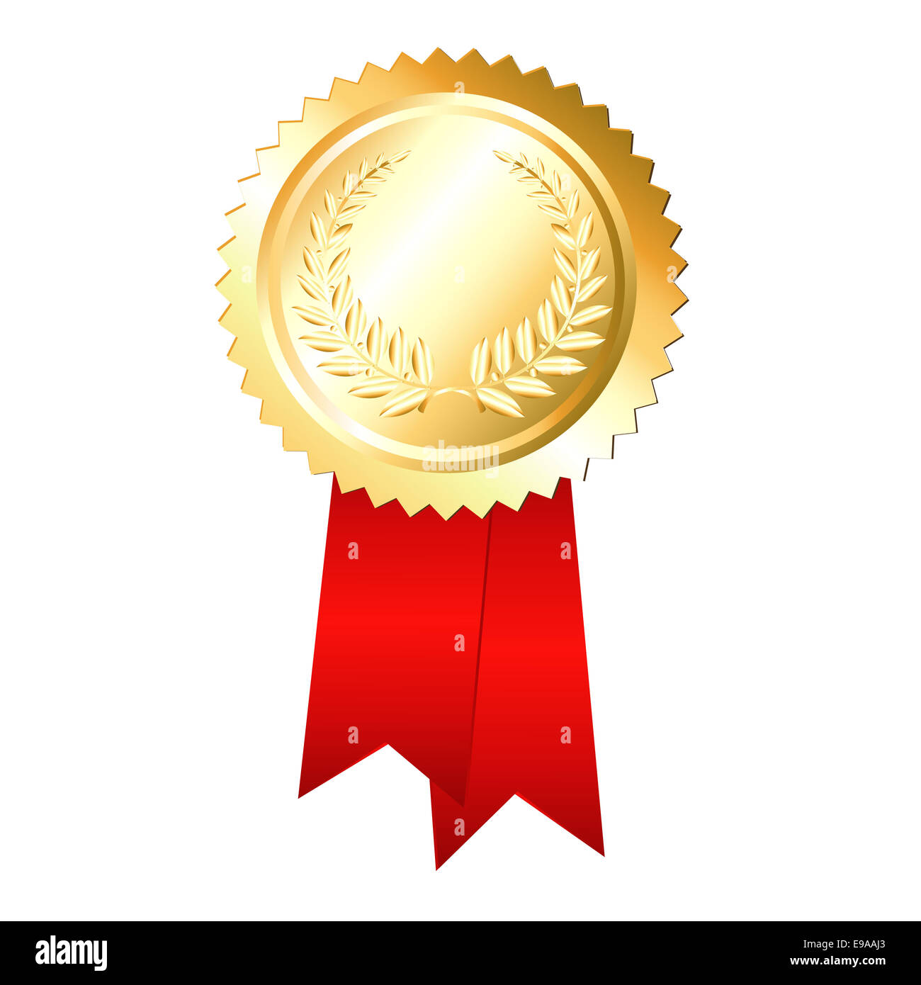 Label With Ribbons Stock Photo - Alamy