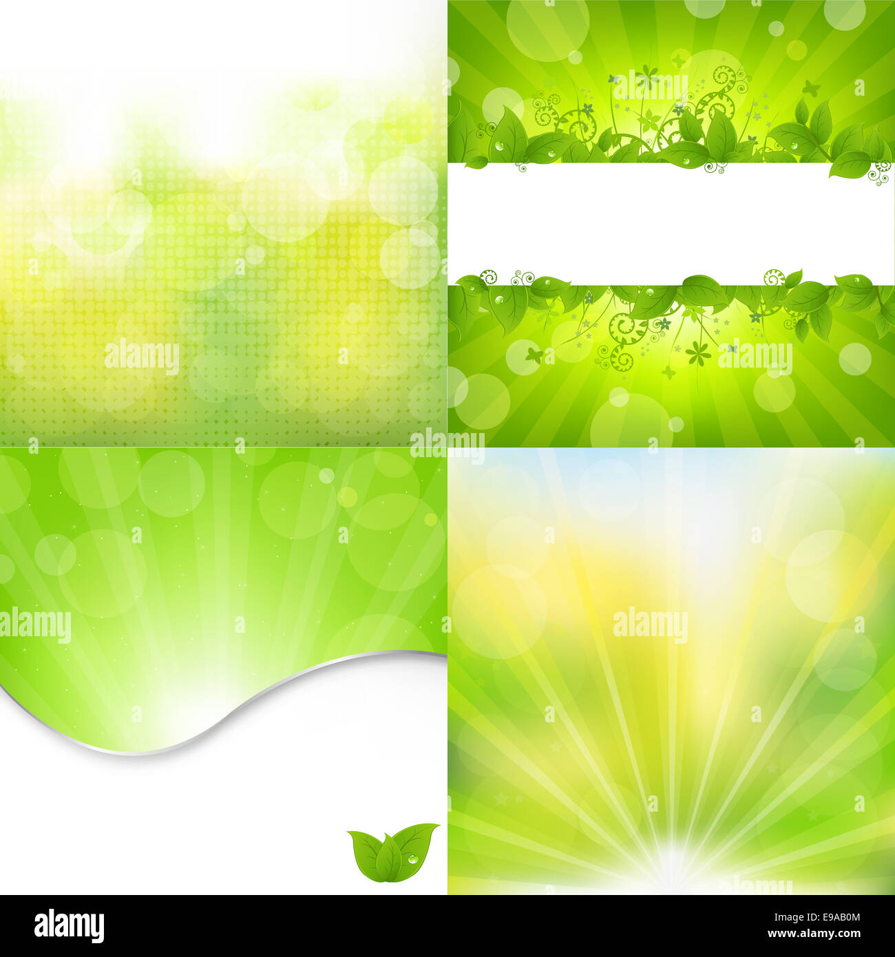 Nature Backgrounds Set Stock Photo - Alamy