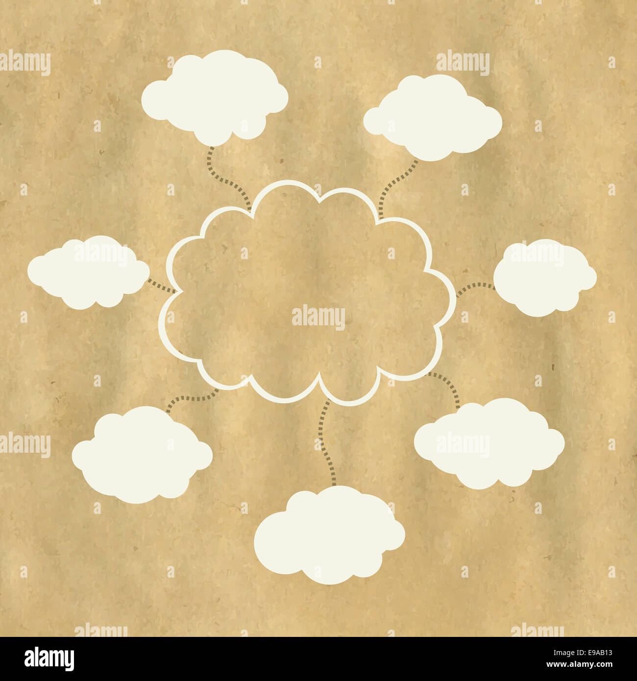 Old Paper And Web Cloud Stock Photo - Alamy