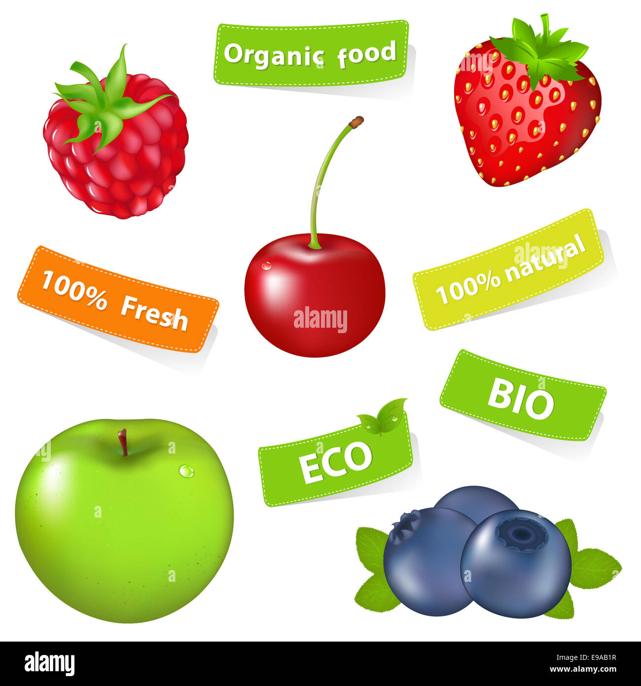 Biological food Cut Out Stock Images & Pictures - Alamy