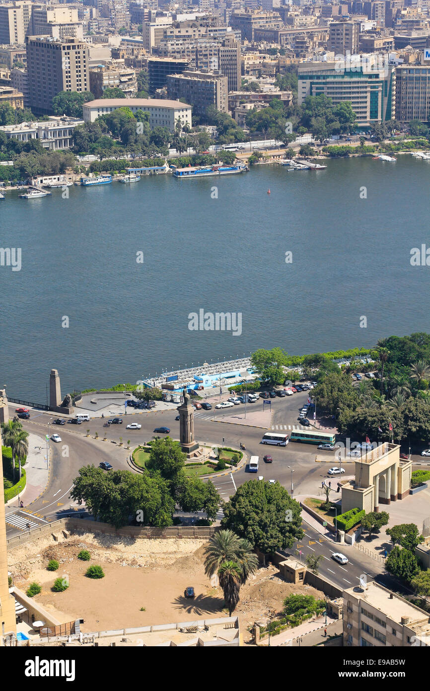 Cairo and Nile panorama, Egypt Stock Photo - Alamy