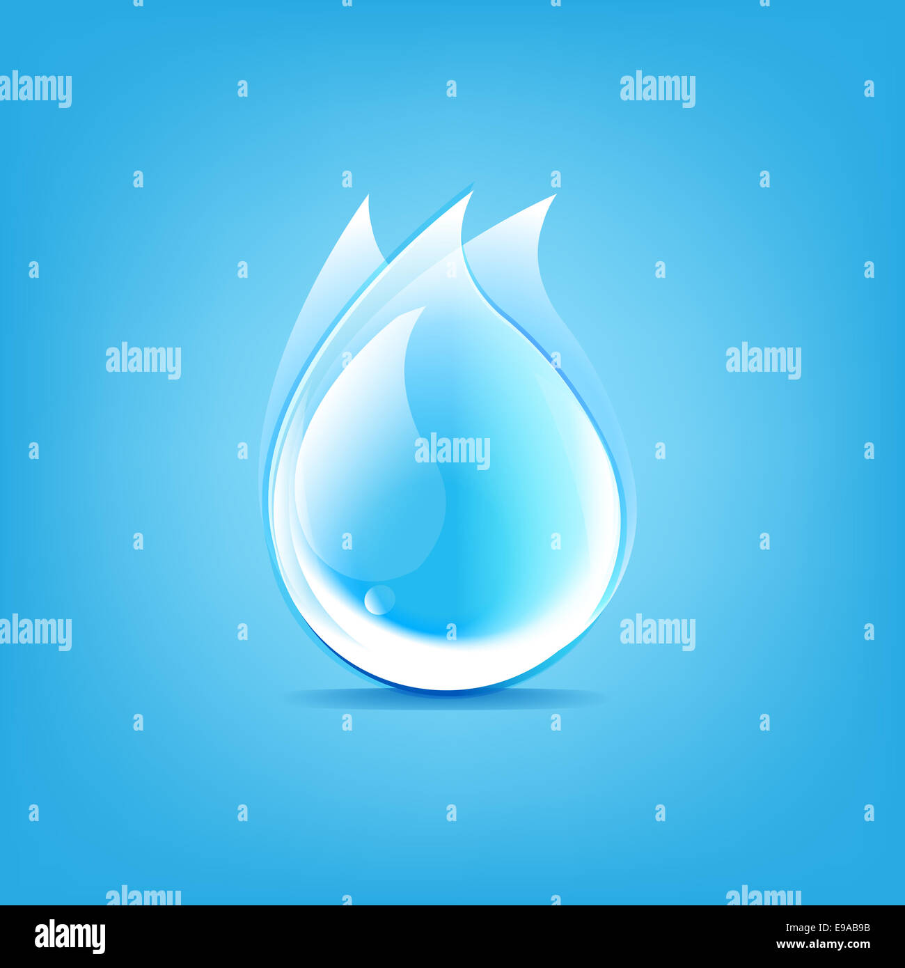 Water Drops Symbol Stock Photo - Alamy