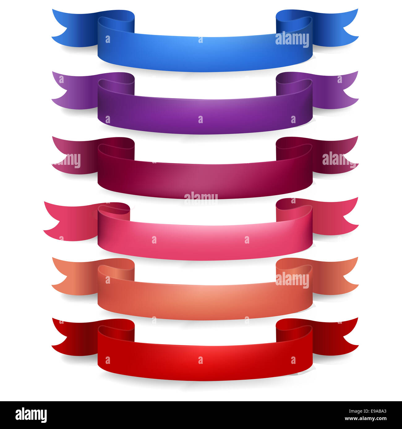 Web Ribbons Big Set Stock Photo - Alamy