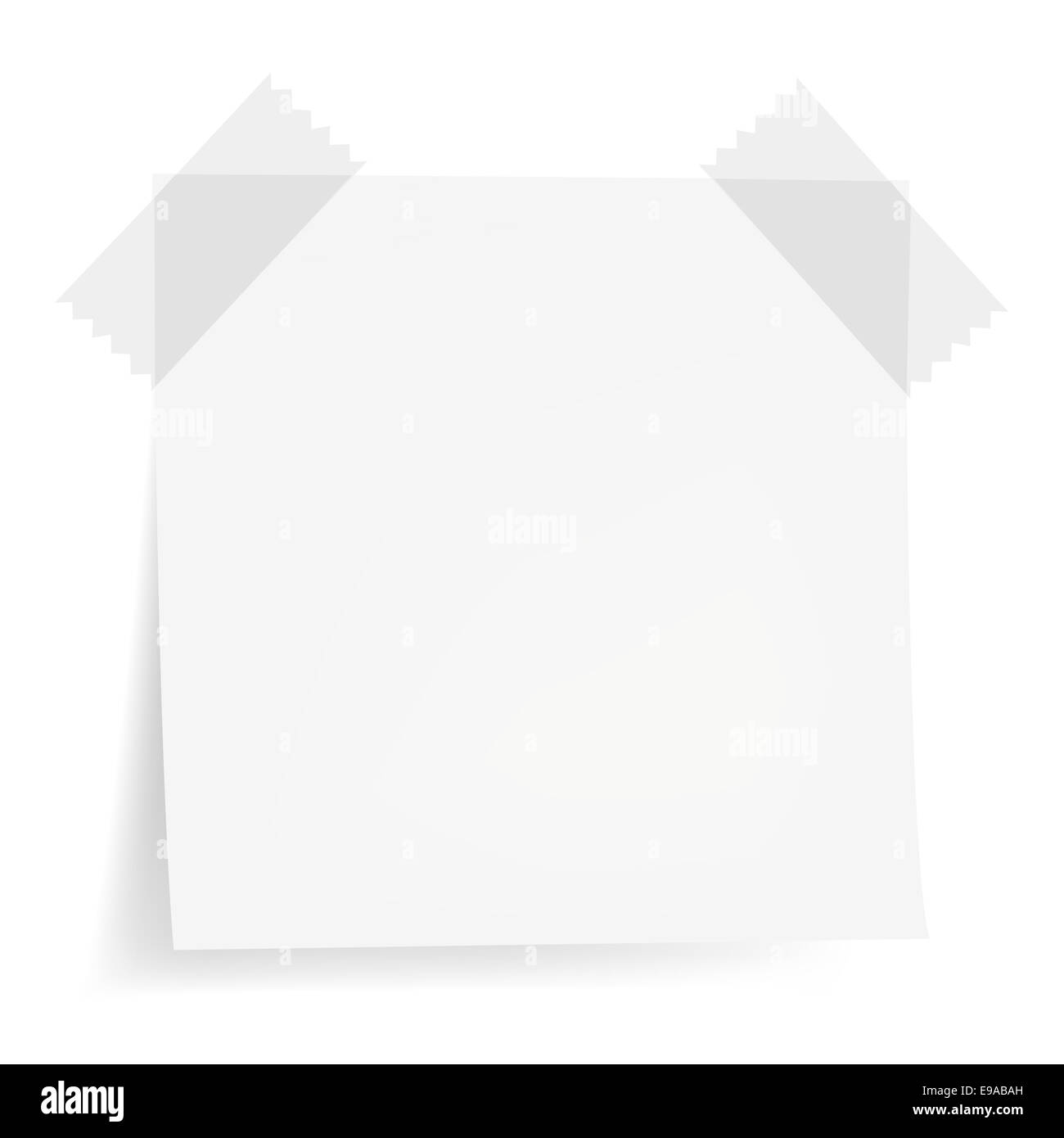 White Note Papers Stock Photo - Alamy