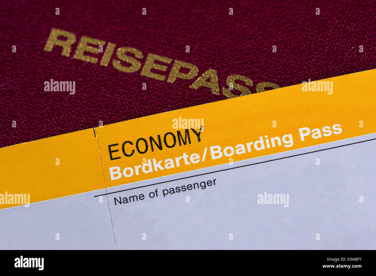 Boarding pass passport hi-res stock photography and images - Alamy