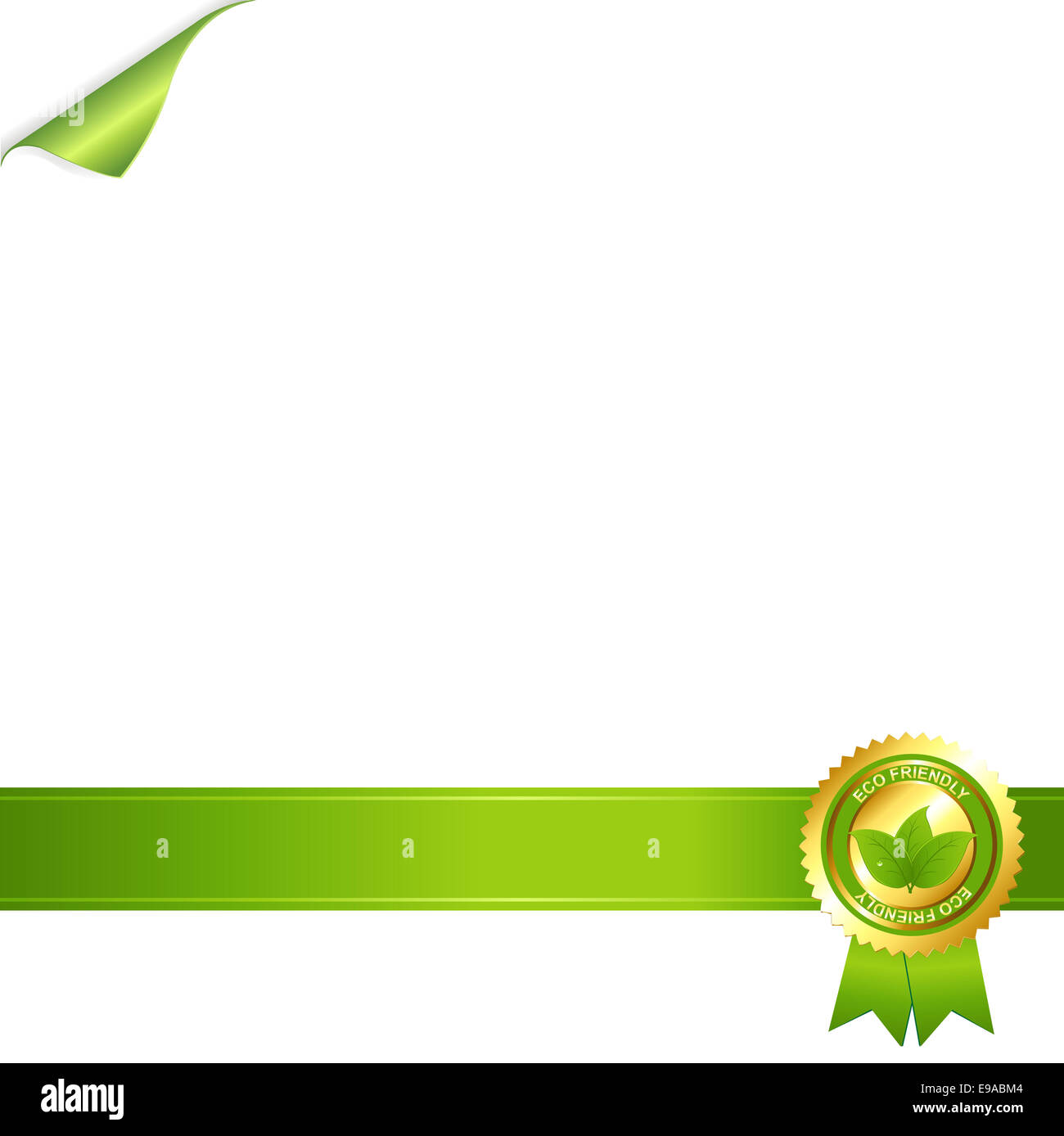 Paper And Eco Award Ribbon Stock Photo - Alamy