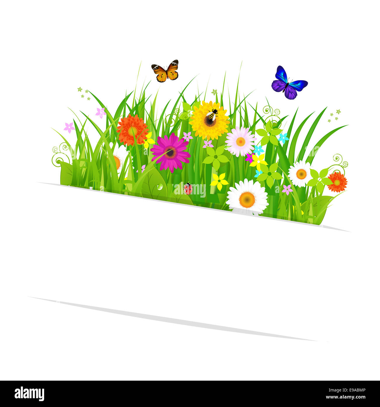 Park flowers grass Cut Out Stock Images & Pictures - Alamy