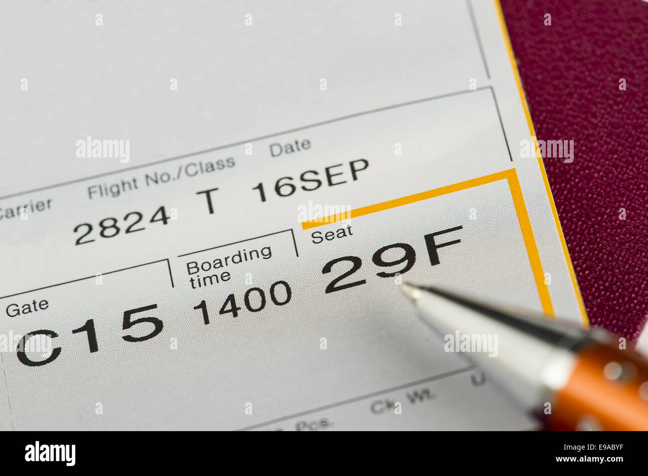 Boardingcard hi-res stock photography and images - Alamy