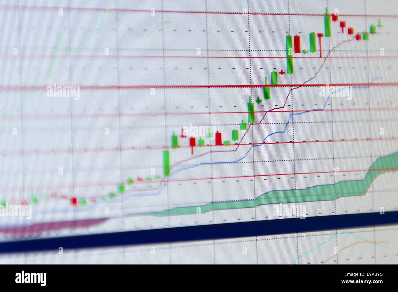 Stock chart computer hi-res stock photography and images - Alamy