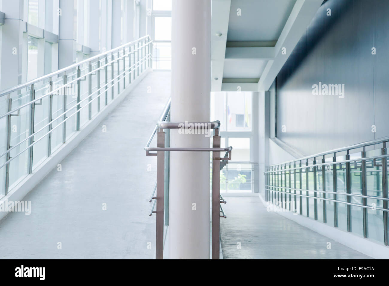 Modern architecture corridor Stock Photo - Alamy