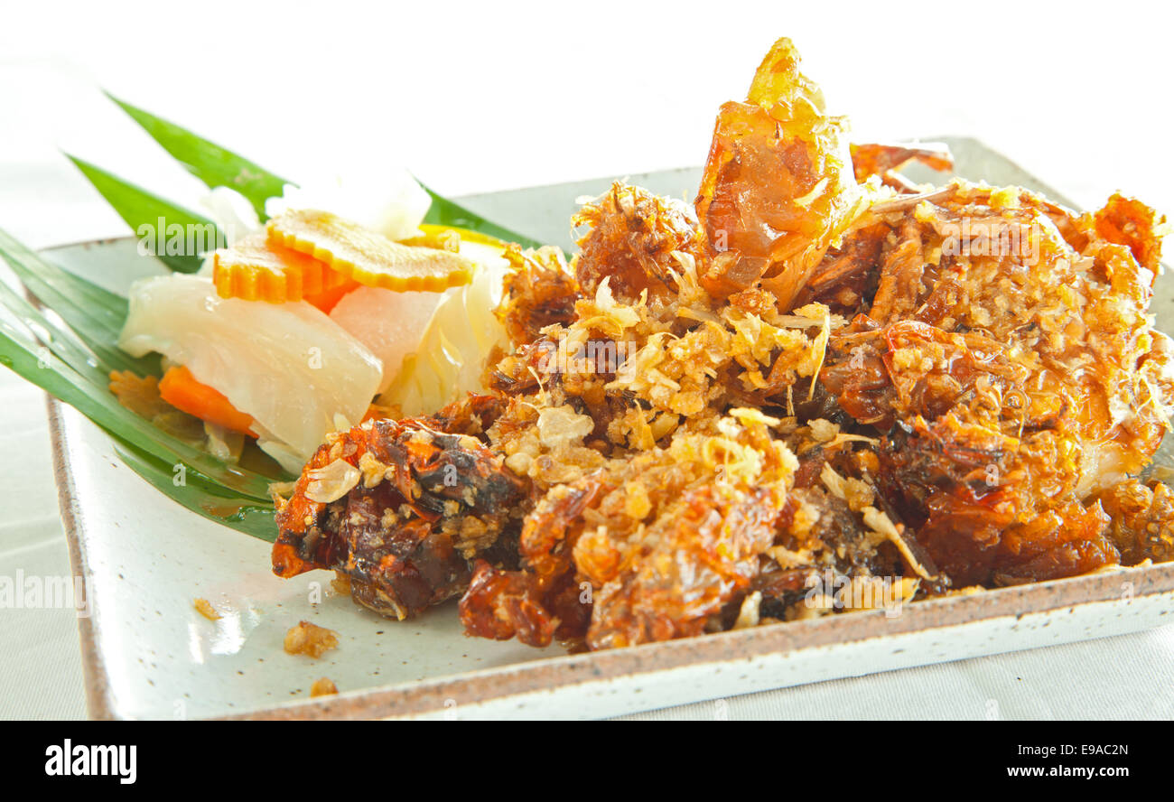 deep fried Soft Shell Crab Stock Photo - Alamy