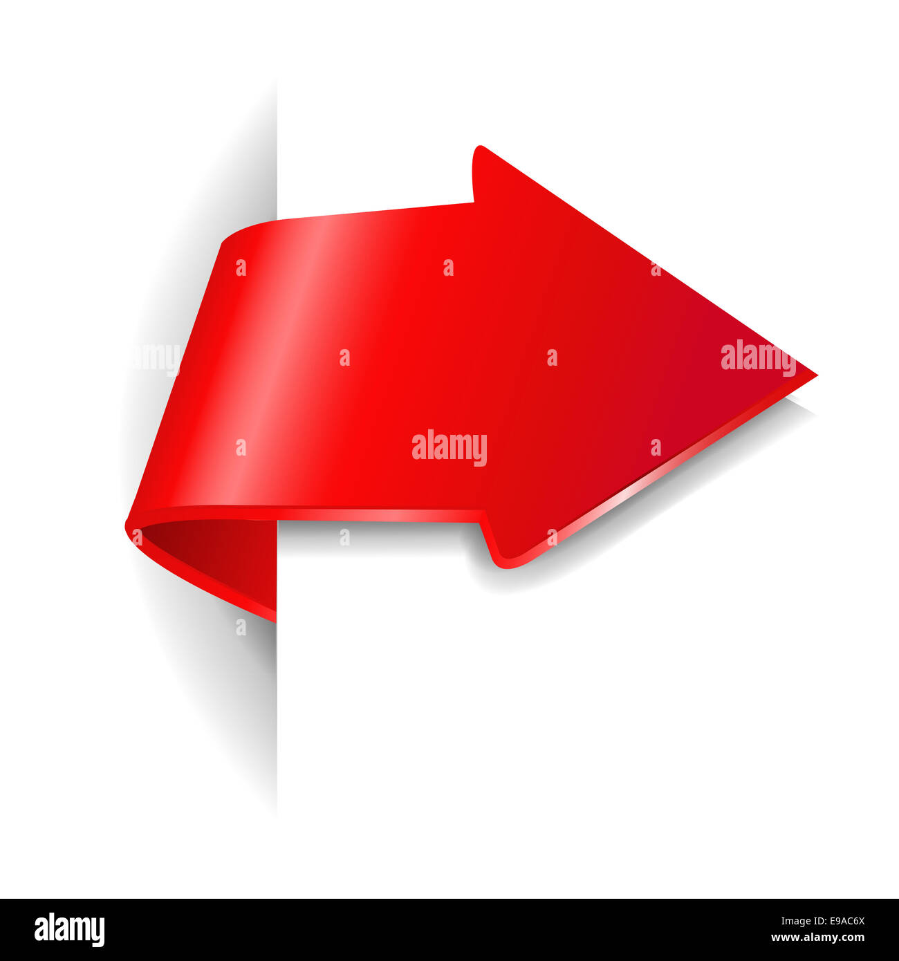 Red circular arrow hi-res stock photography and images - Alamy