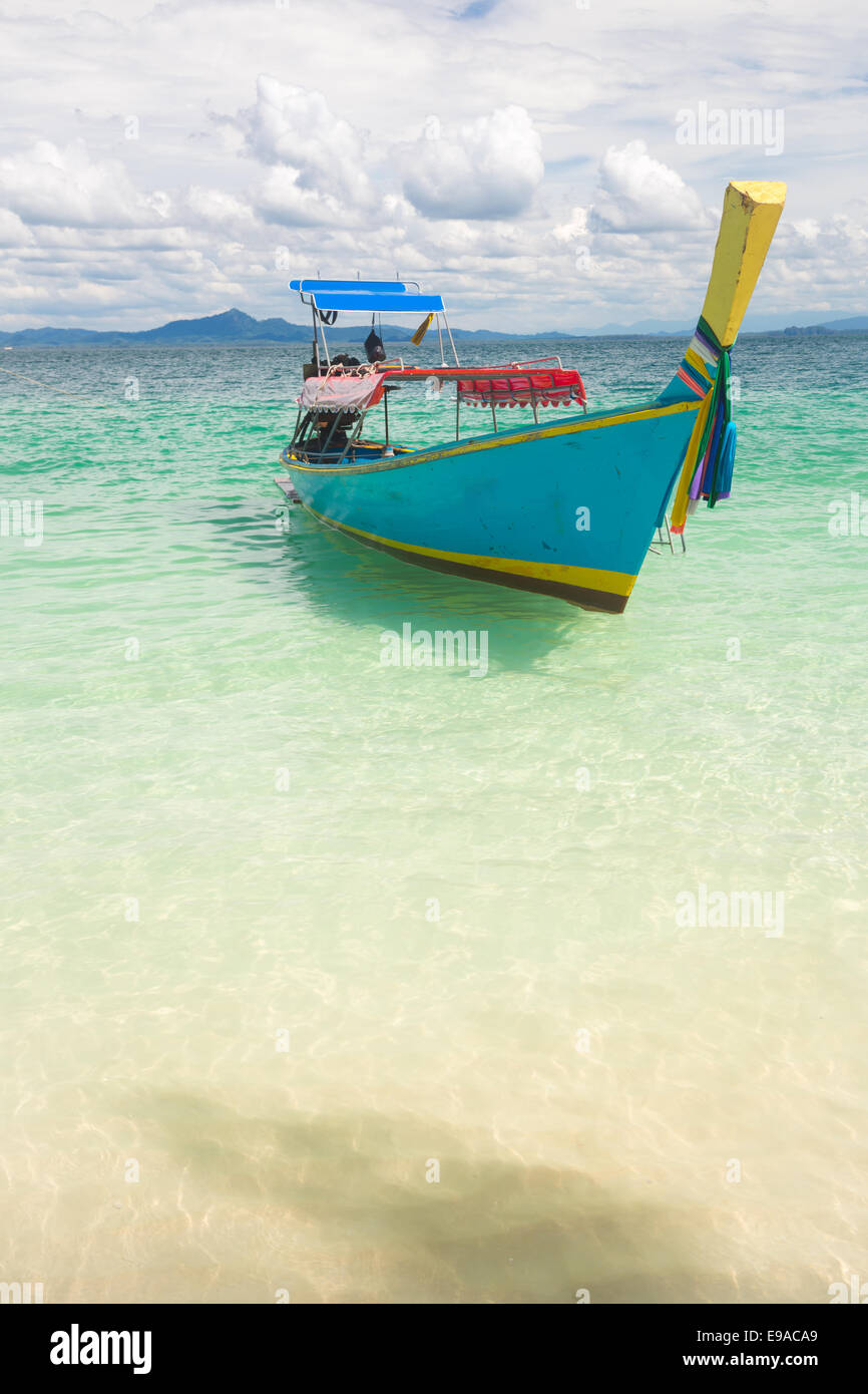 Long Tail Boat Tropical Beach Stock Photo - Alamy