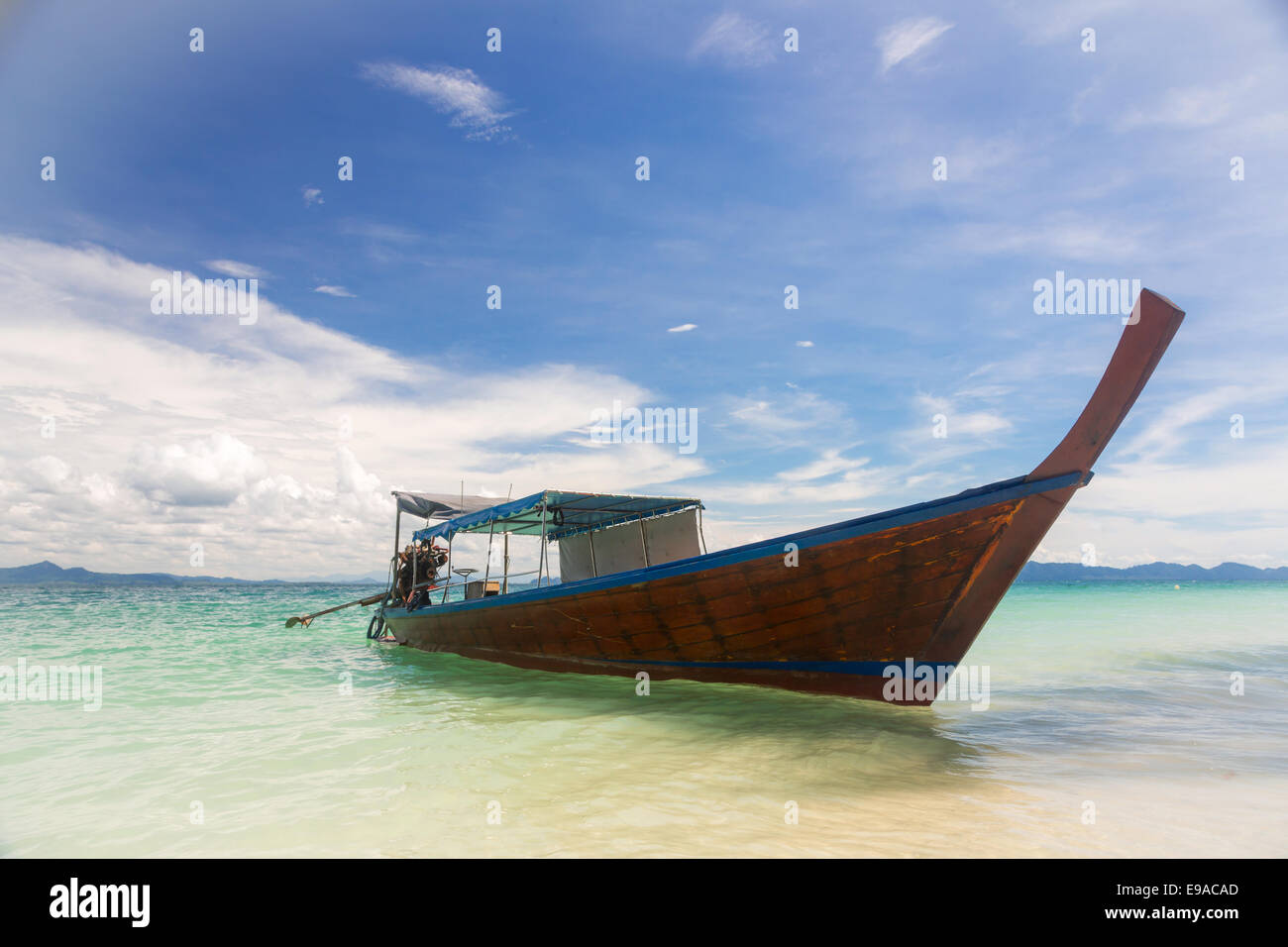 Long Tail Boat Tropical Beach Stock Photo - Alamy
