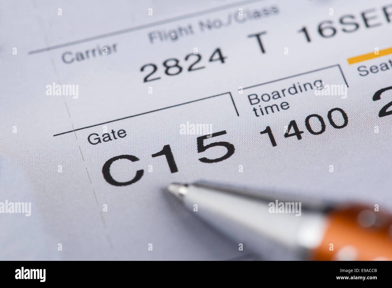 Boarding card hi-res stock photography and images - Alamy