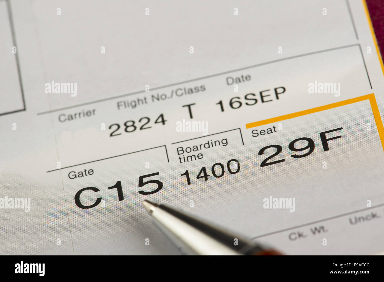 Boardingcard High Resolution Stock Photography and Images - Alamy