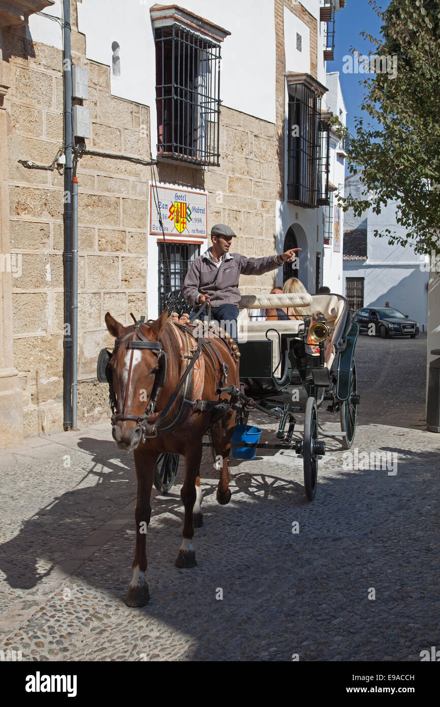 Caleche at Ronda Stock Photo - Alamy
