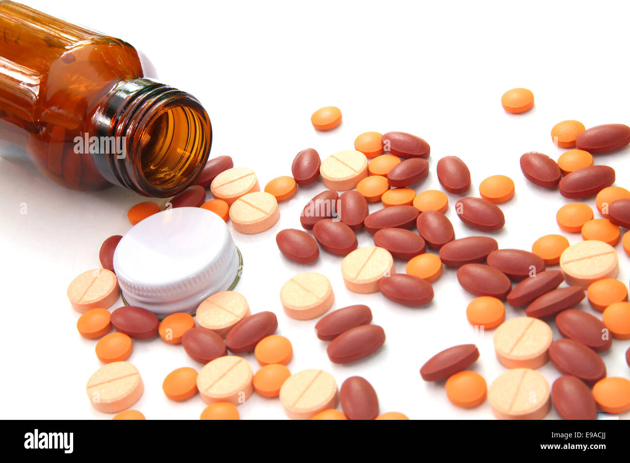 pills spill out Stock Photo - Alamy