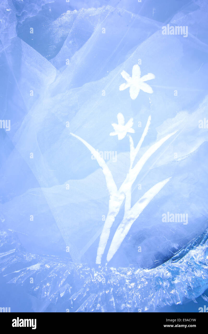 ice Carving flower Stock Photo - Alamy