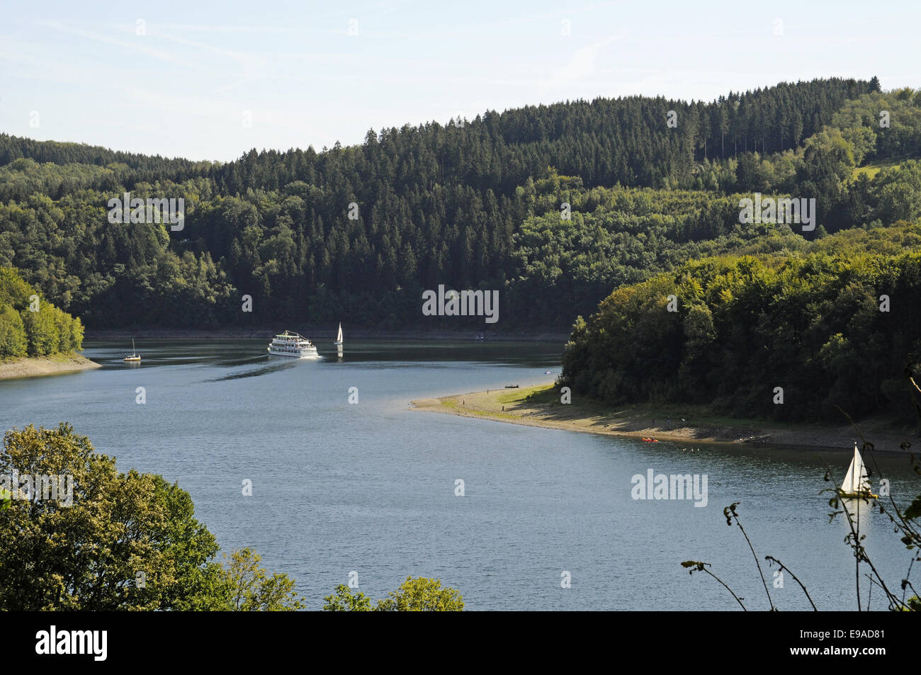 Biggetalsperre reservoir, Olpe, Germany Stock Photo - Alamy