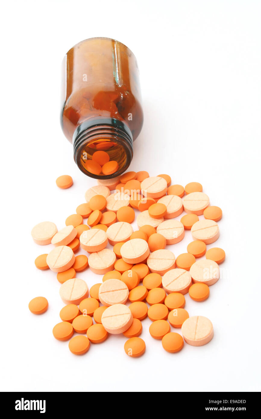 Many pill container hand hi-res stock photography and images - Alamy