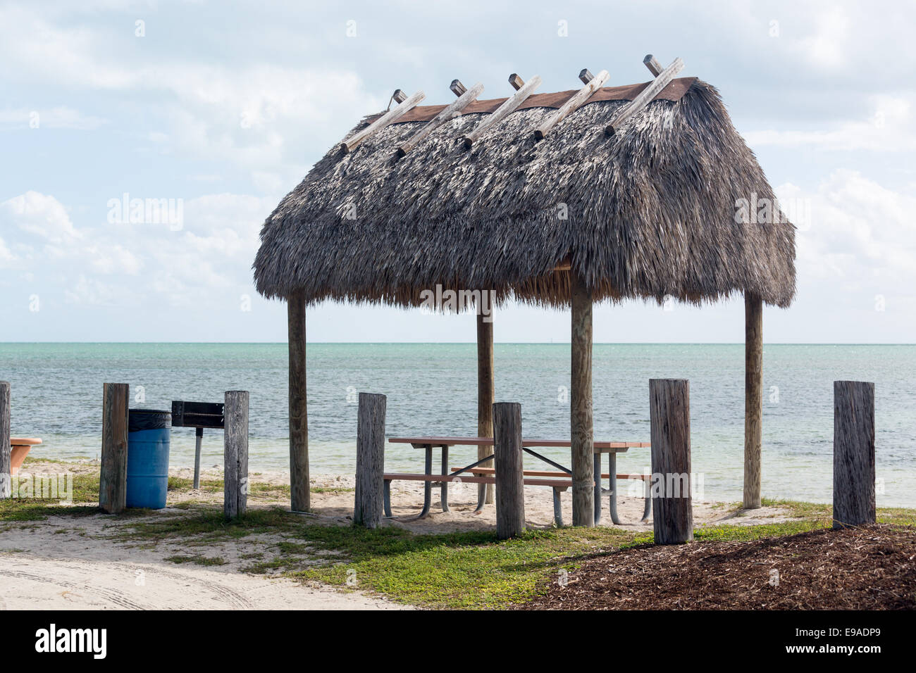 Florida Keys seven mile bridge rest area Stock Photo - Alamy