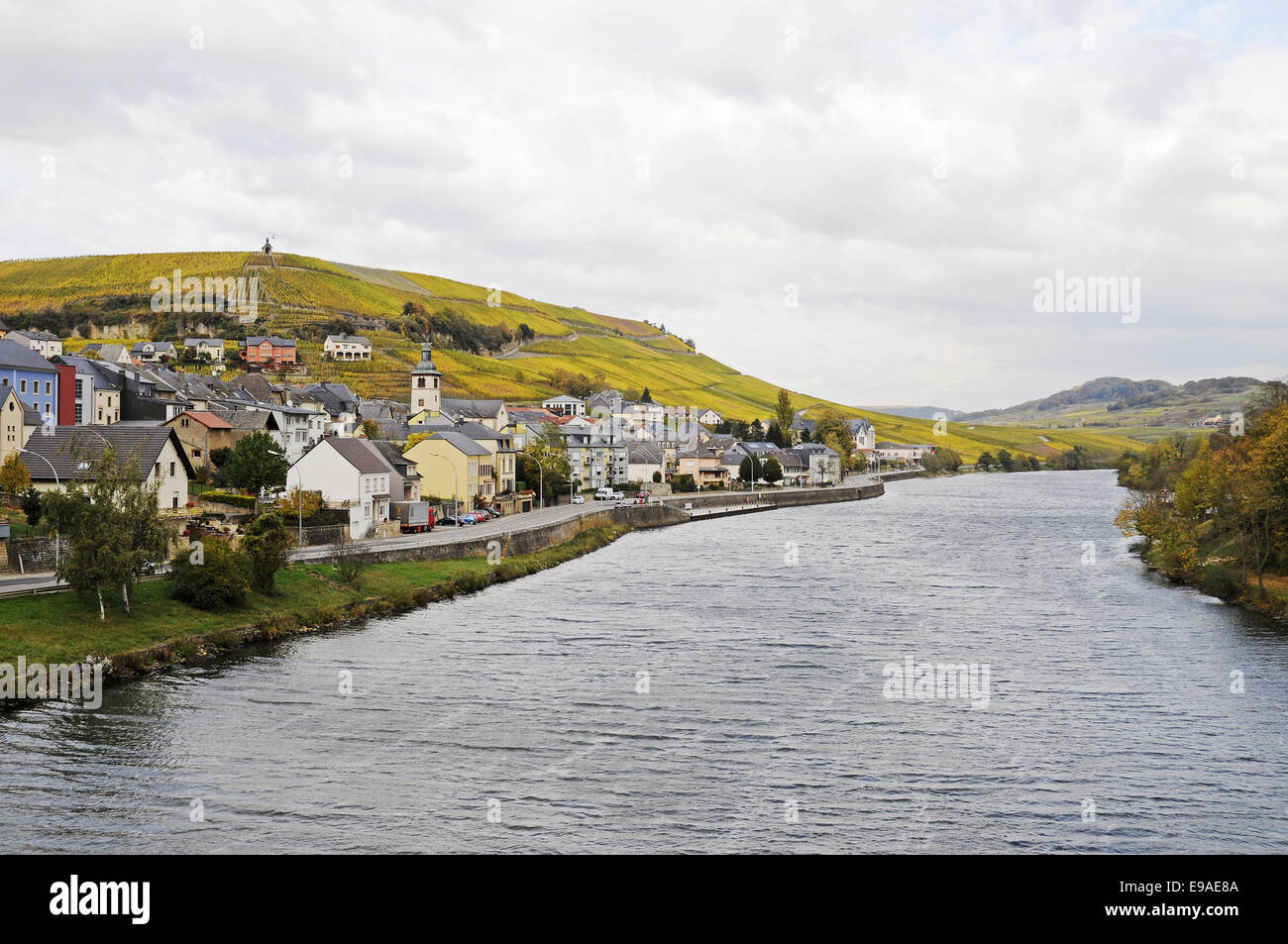 Moselle river, Wormeldange, Luxembourg Stock Photo - Alamy