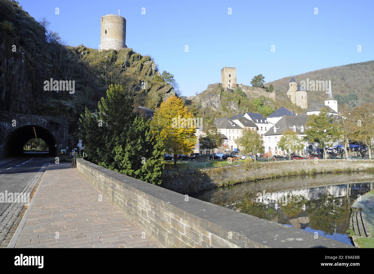 Esch sur Sure, Sauer river, Luxembourg Stock Photo - Alamy