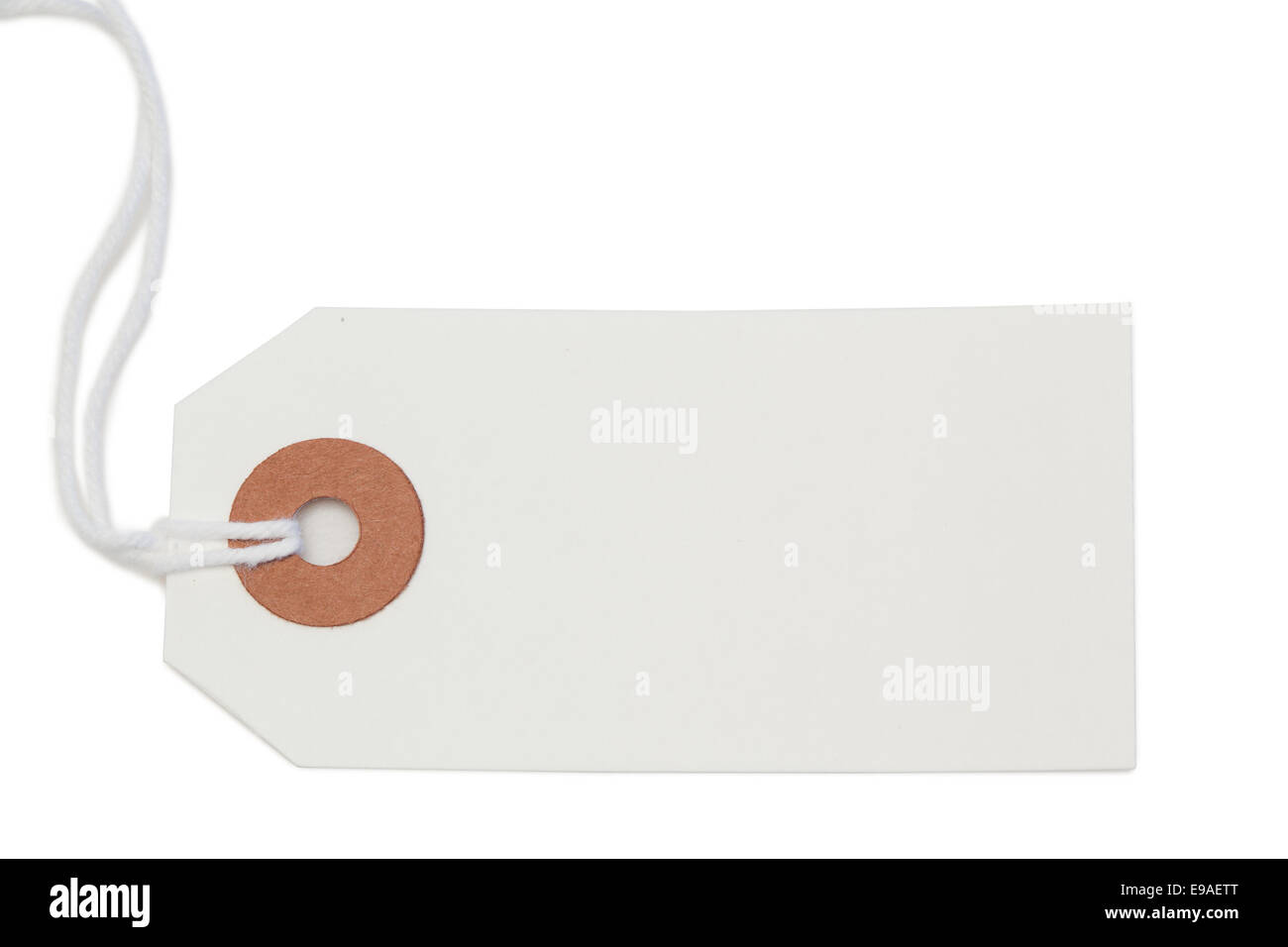 White tag isolated Stock Photo - Alamy