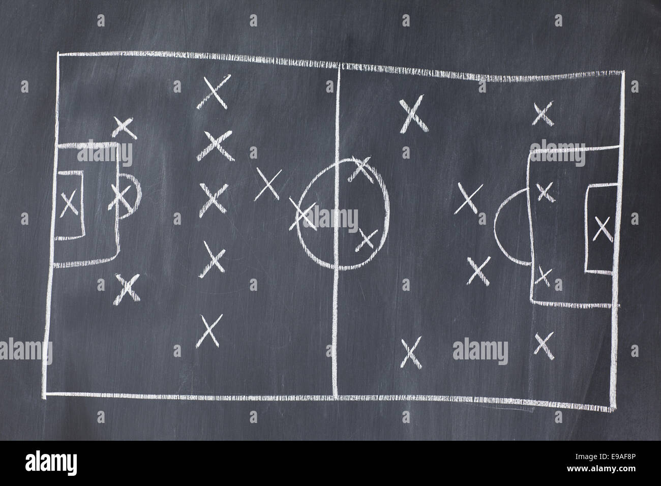Football field diagram white hi-res stock photography and images - Alamy