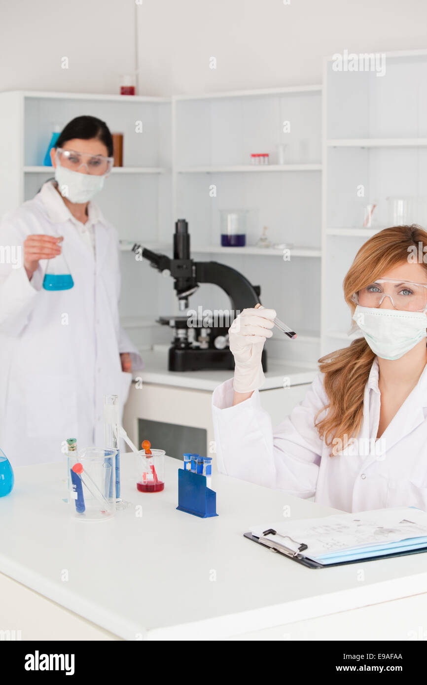 Two scientists wearing lab hi-res stock photography and images - Alamy