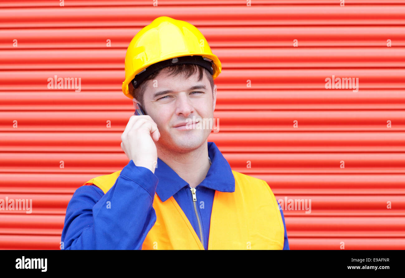 Serious architect talking on hi-res stock photography and images - Alamy