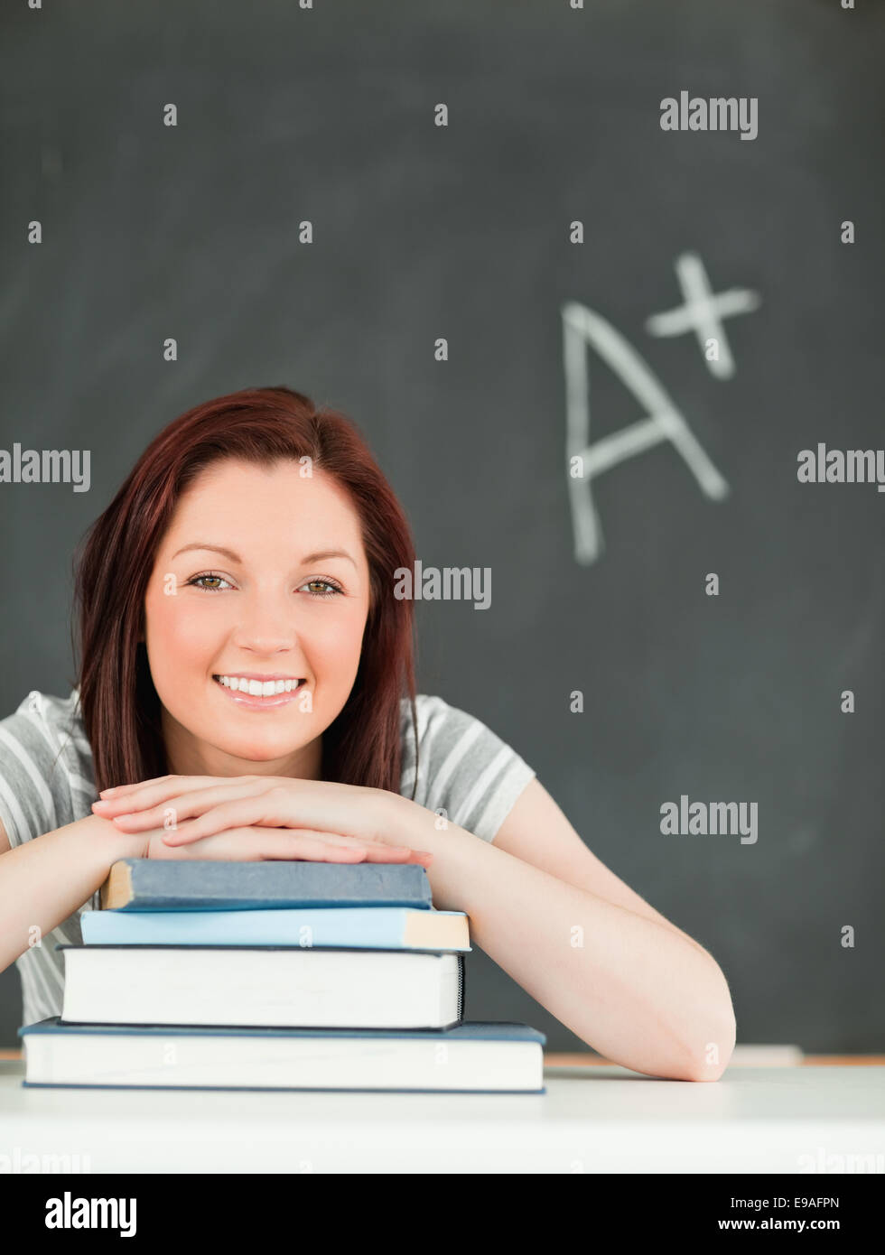 Portrait of a studious young woman Stock Photo - Alamy