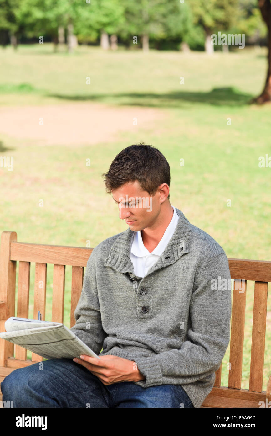 Man with a paper Stock Photo - Alamy