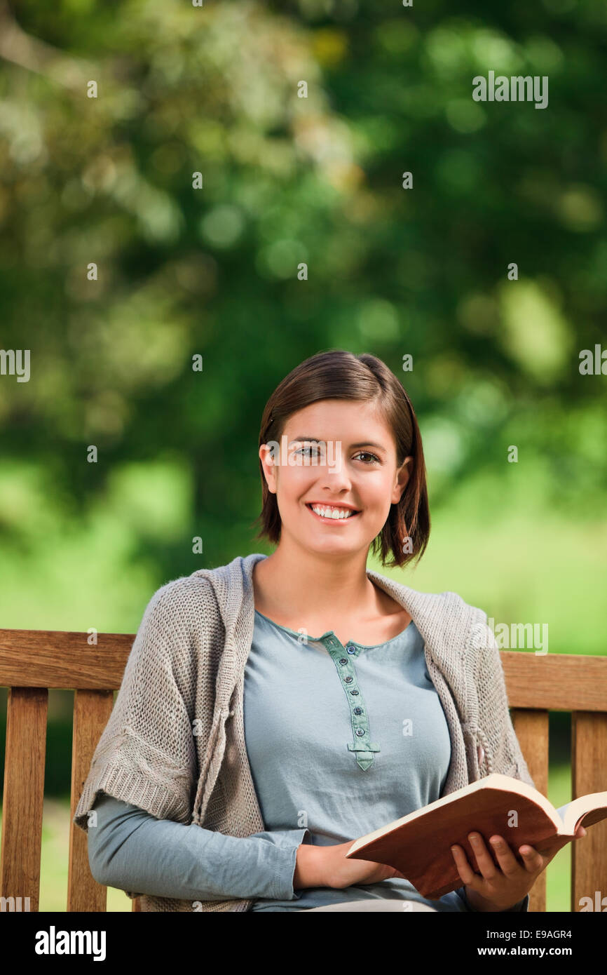 Lovely woman reading Stock Photo - Alamy
