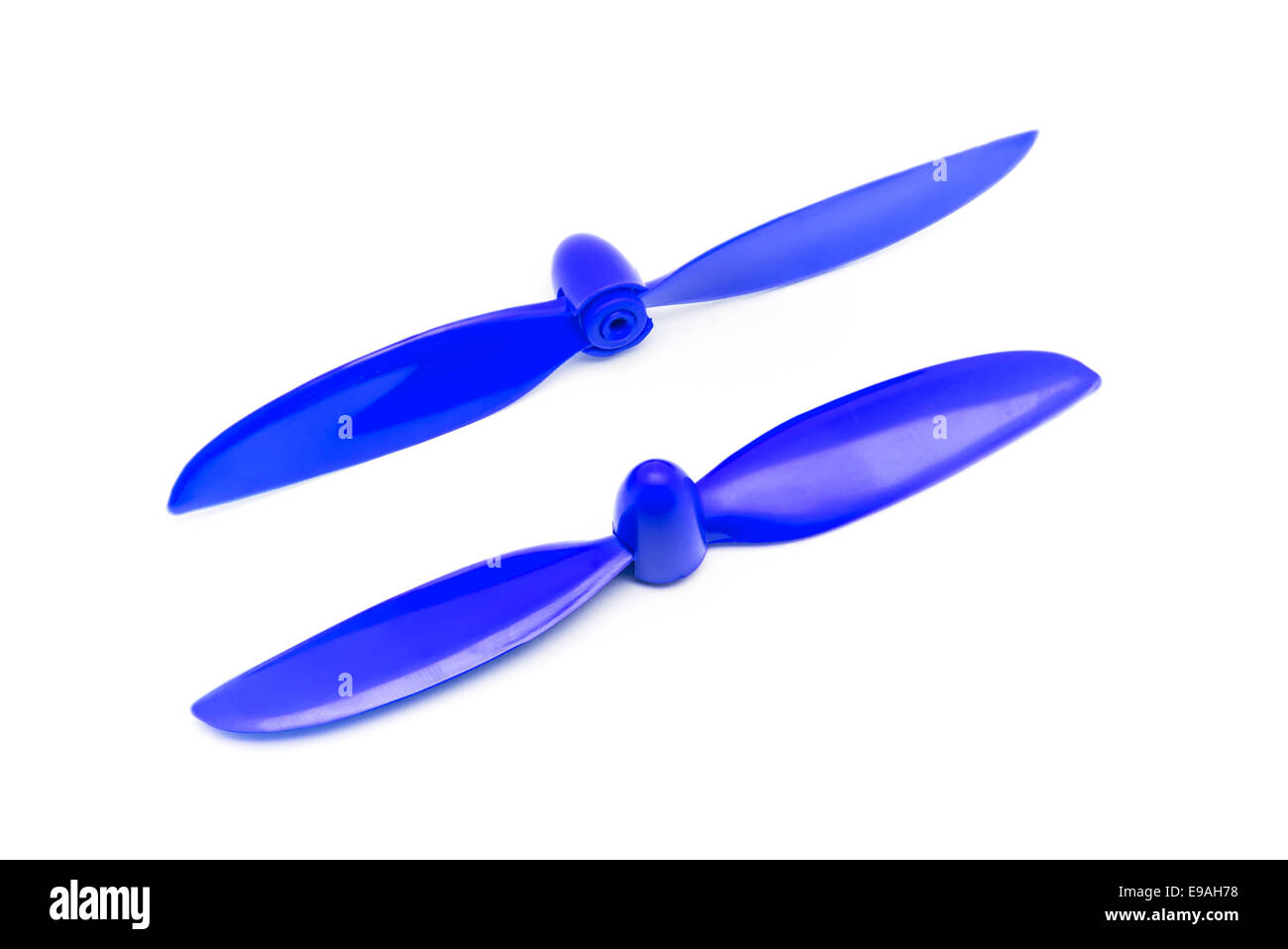 Pair of Blue Propellers for Radio Controlled Model Aircraft Stock Photo ...