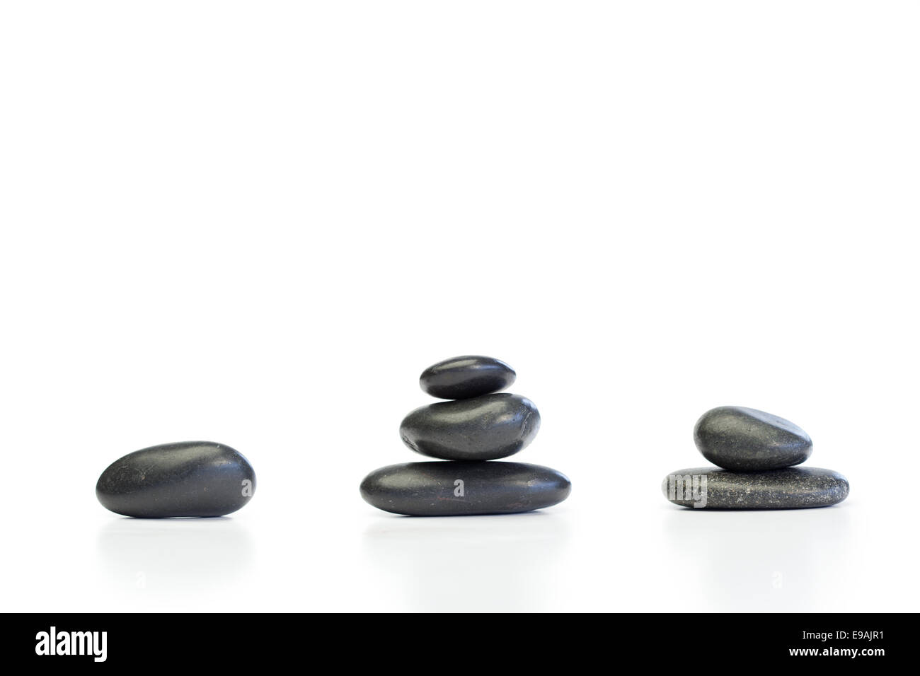 Kinds of piled up pebbles Stock Photo - Alamy