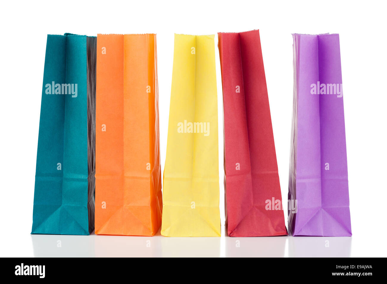 Colored paper bags Stock Photo - Alamy