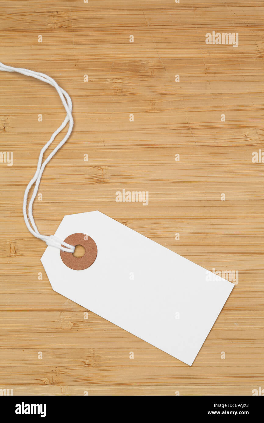 White tag isolated Stock Photo - Alamy