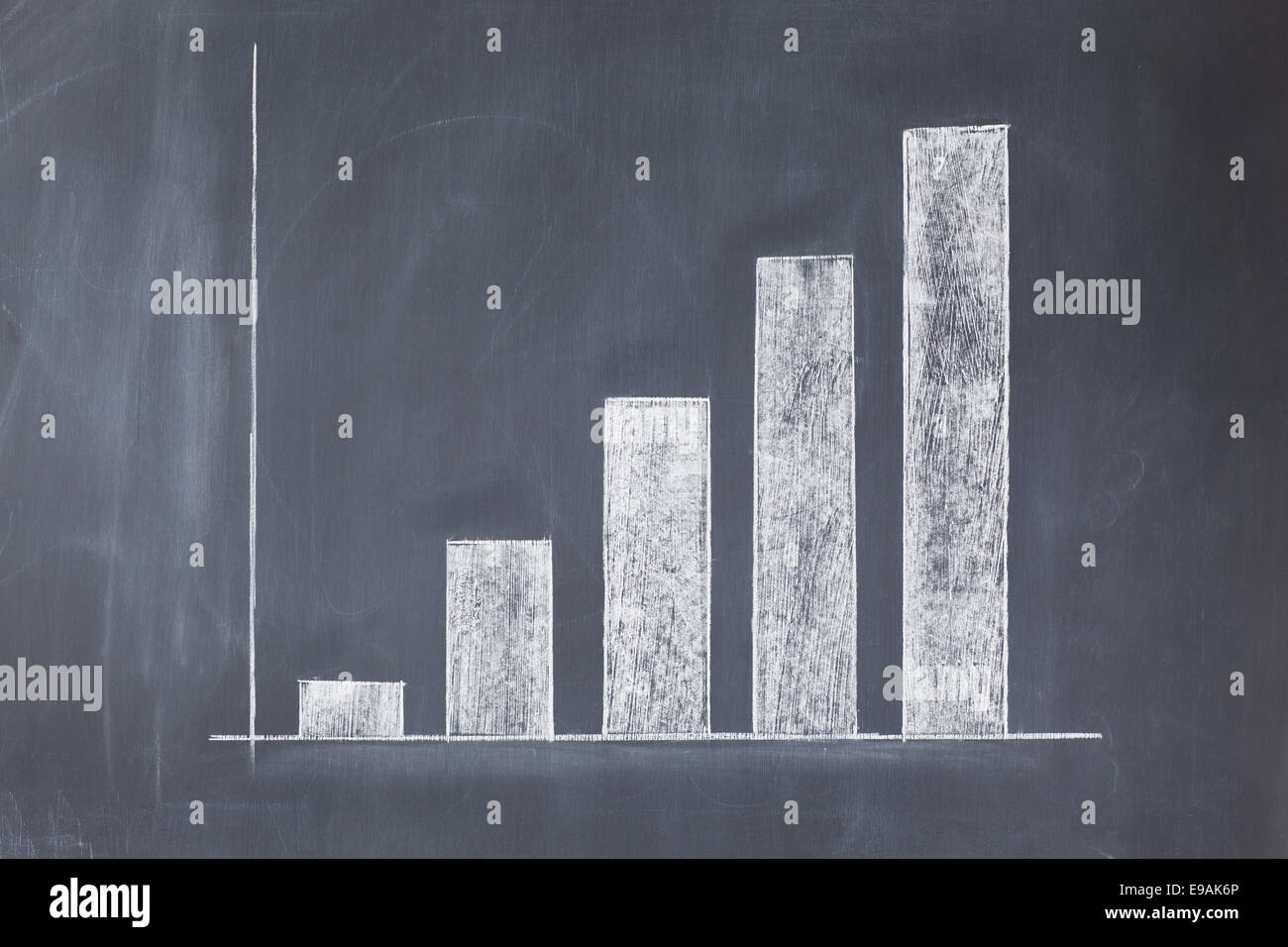 White simple diagram on a blackboard Stock Photo - Alamy