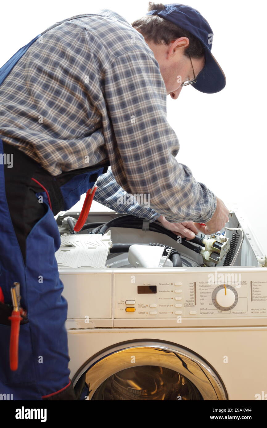 Professional worker checking voltage hi-res stock photography and ...