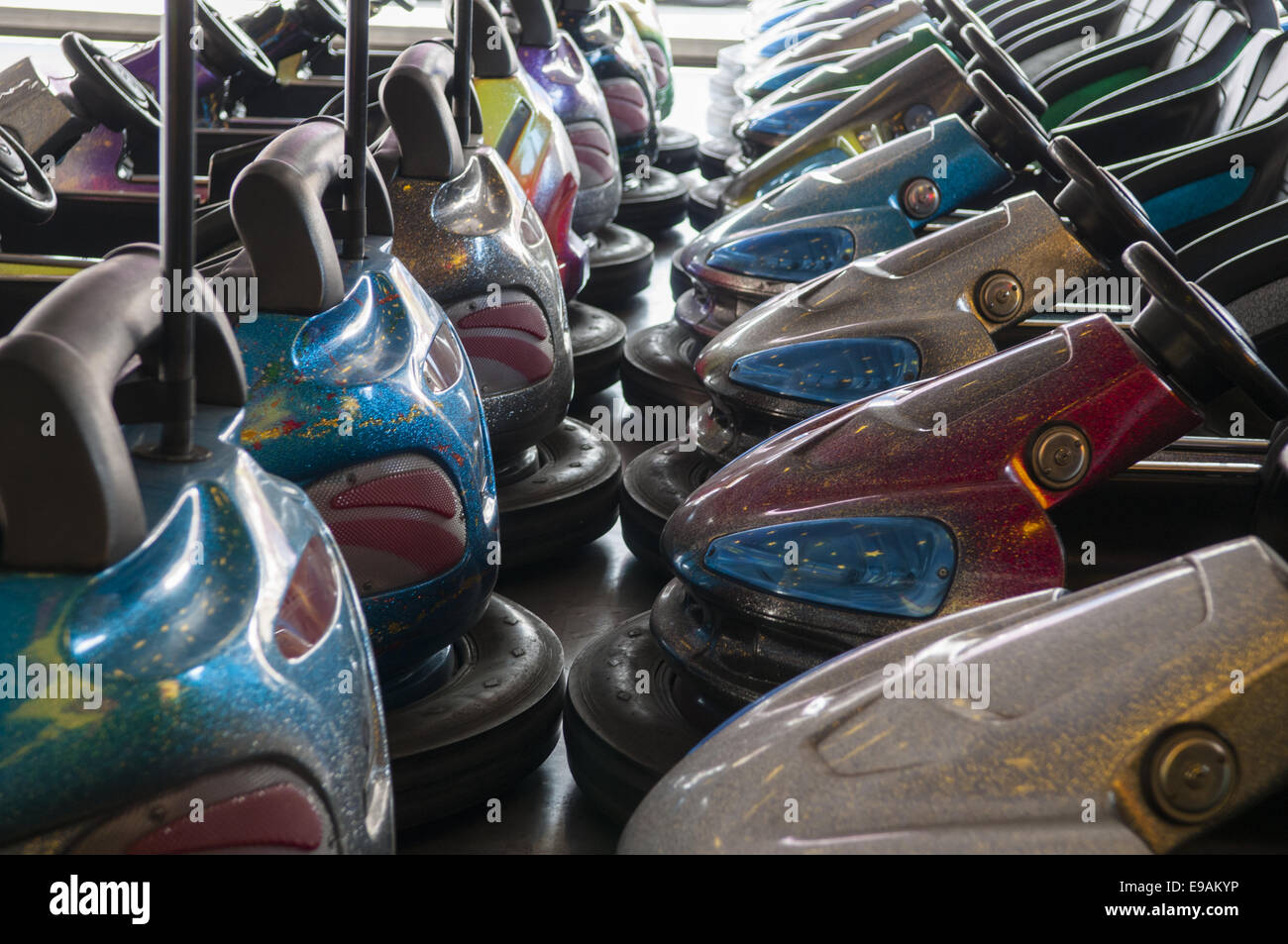 Colourful bumper cars hi-res stock photography and images - Alamy