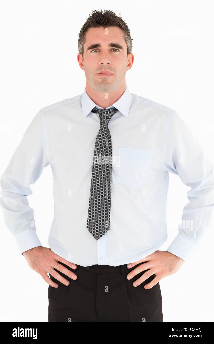 Portrait of a manager posing Stock Photo - Alamy