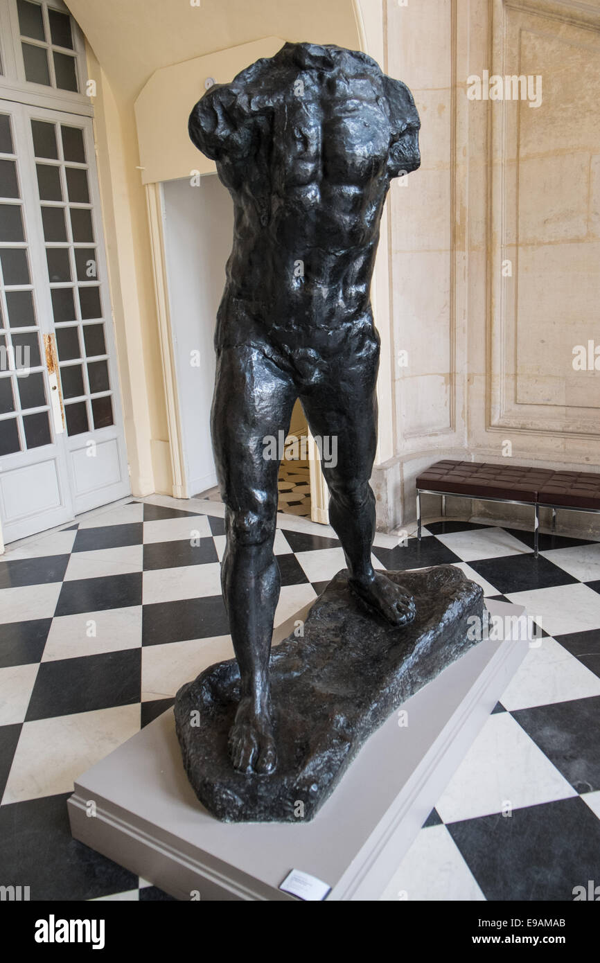 Sculptures on display at Rodin Museum, Paris,France. Housing art work ...