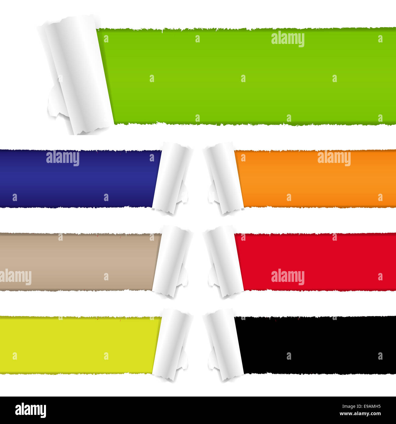 Color Torn Paper Stock Photo - Alamy