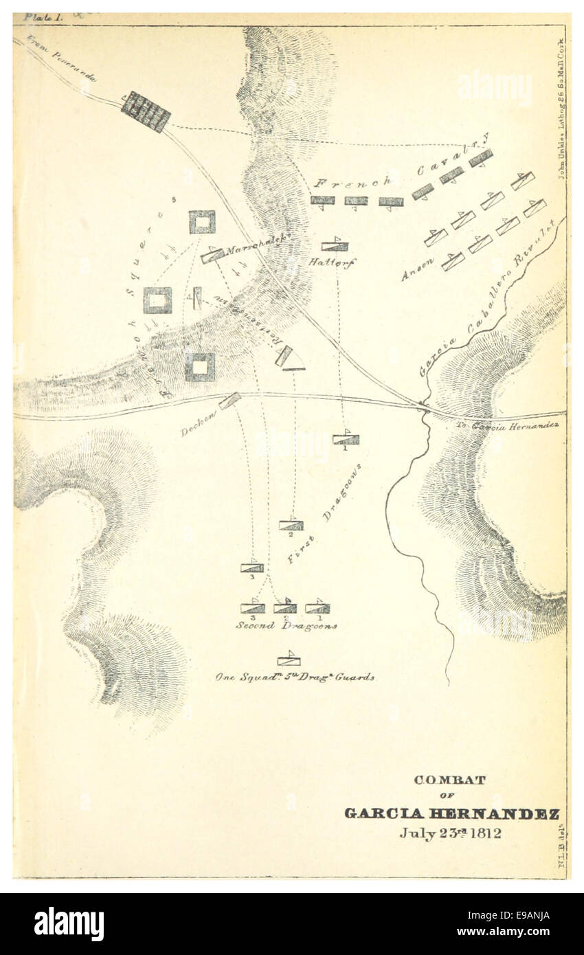 Gombat of Garcia Hernandez (1812 Stock Photo - Alamy