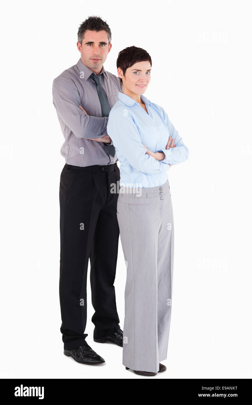 Managers standing up Stock Photo - Alamy
