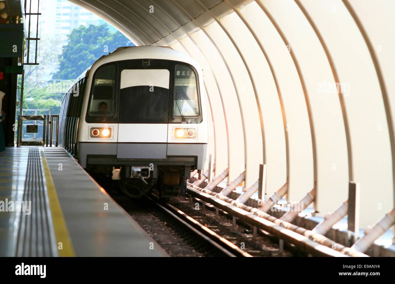White Train in KL Stock Photo - Alamy
