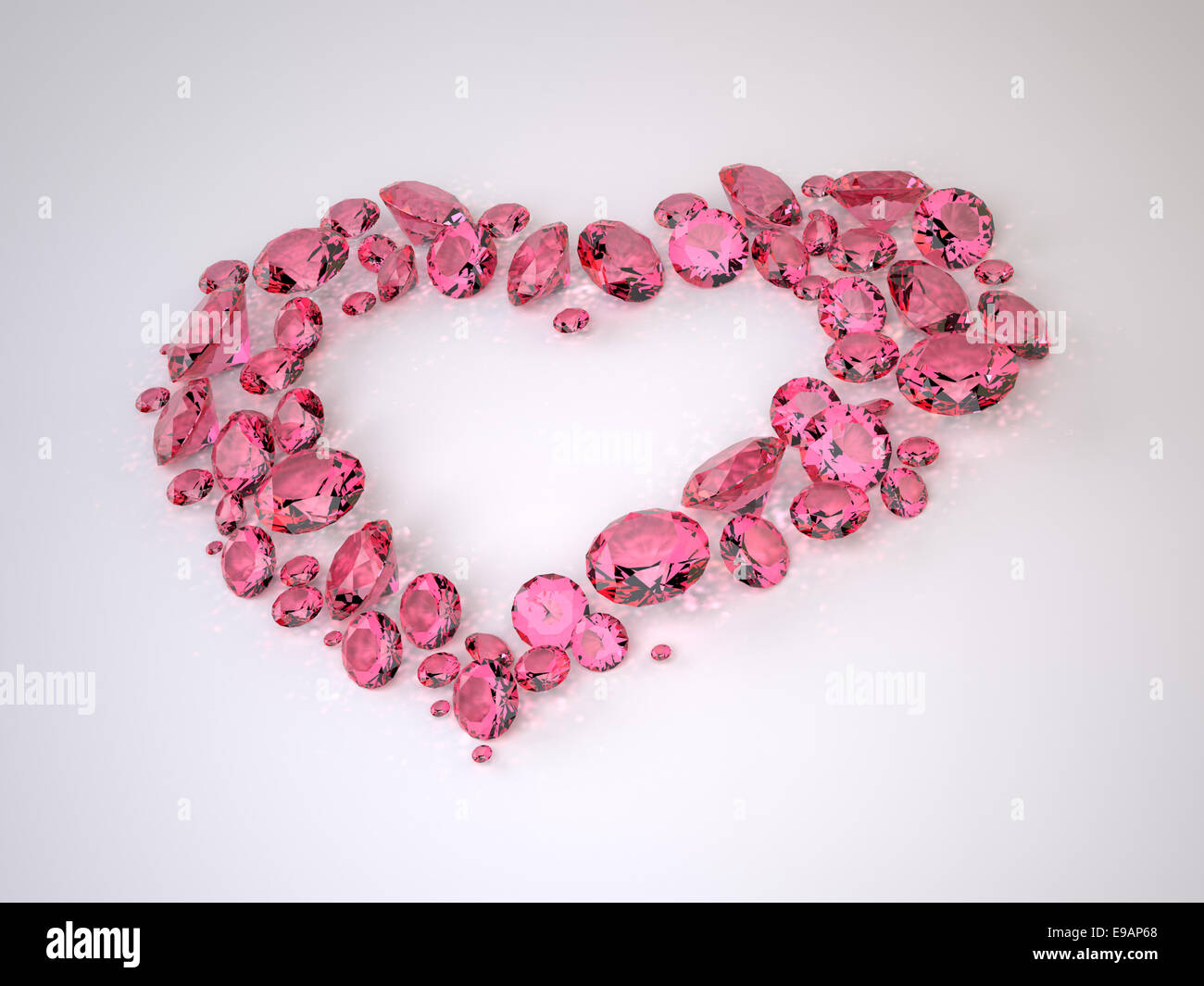 Heart of Diamonds Stock Photo - Alamy
